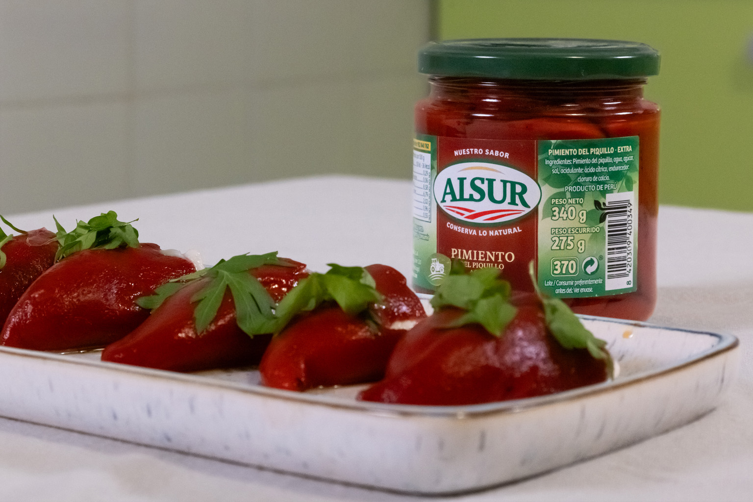 Pimientos del piquillo ALSUR rellenos de langostinos - Grupo Alsur